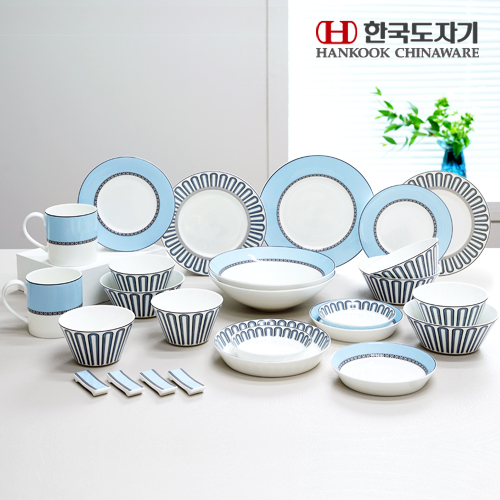 [E201] [HANKOOK CHINAWARE] 한국도자기 슈라인 홈세트 26p - 공식센터몰